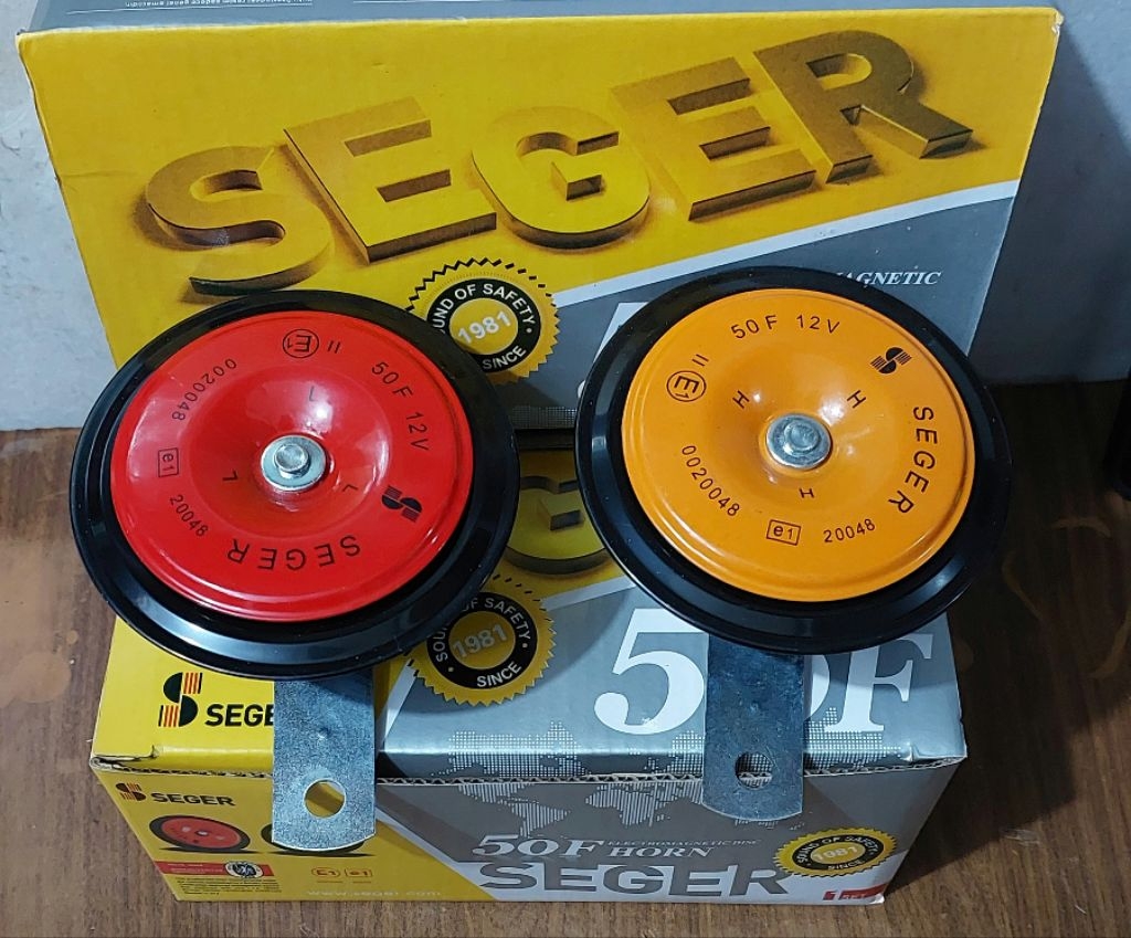 SEGER ELECTRIC DISC HORN 12V/24V HIGH AND LOW 50F0-1200 WITHOUT RELAY ...