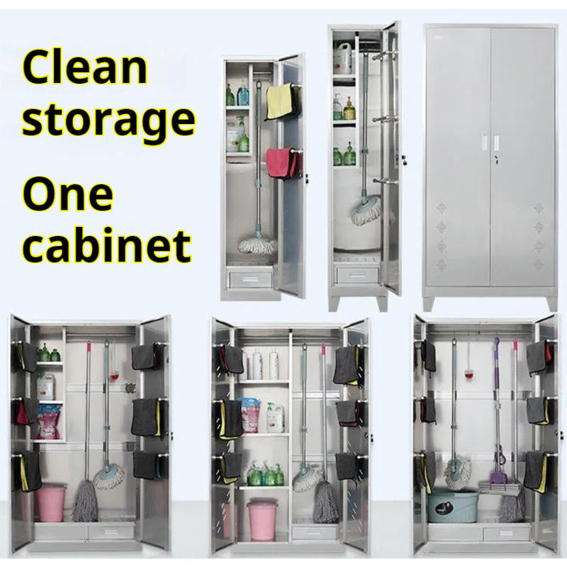 Stainless steel cleaning cabinet, sanitary cabinet, balcony debris ...