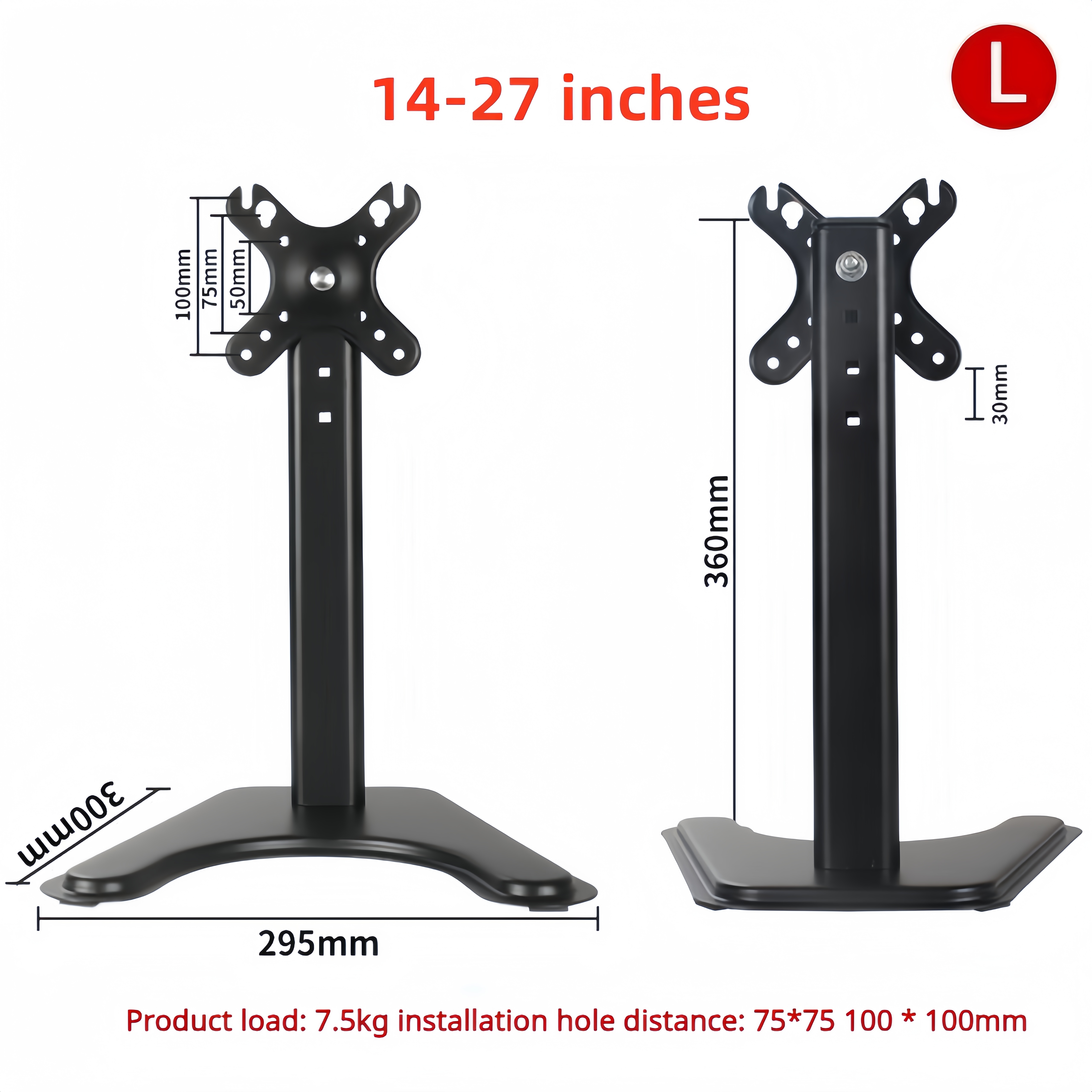 ROMART Monitor Stand 10-27 Inch Universal Bracket PC Monitor Telescopic ...