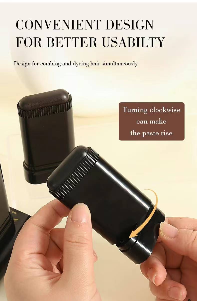 Korean Hair Dye Wax Comb 20g Sweat-Proof Long lasting Physical Coverage ...