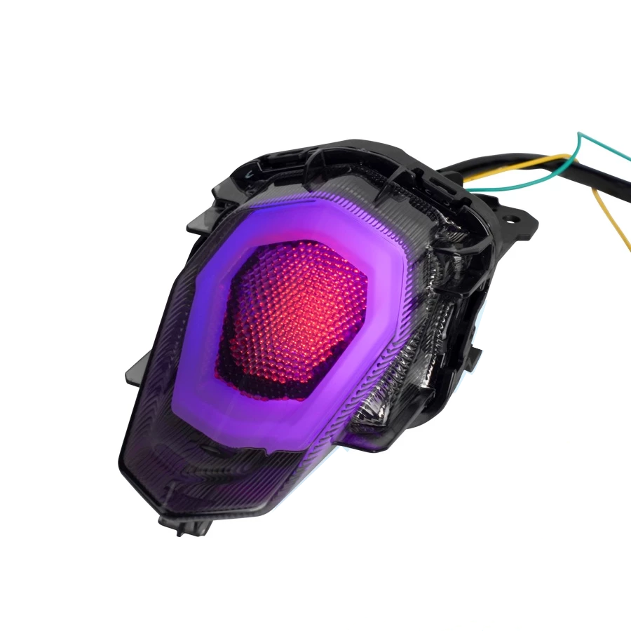 Sniper 155 Tail Light Rgb Led Running Smoked Lampshade Waterproof Made ...