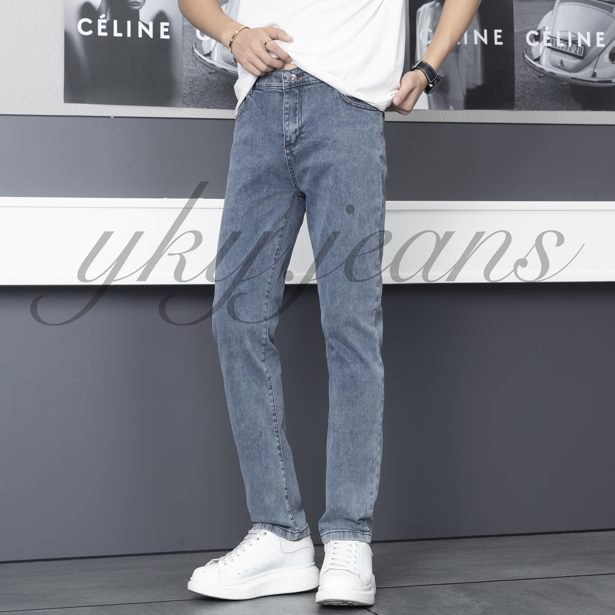 Maong Pants Stretchable Straight Cut Jeans for Men | Shopee Philippines