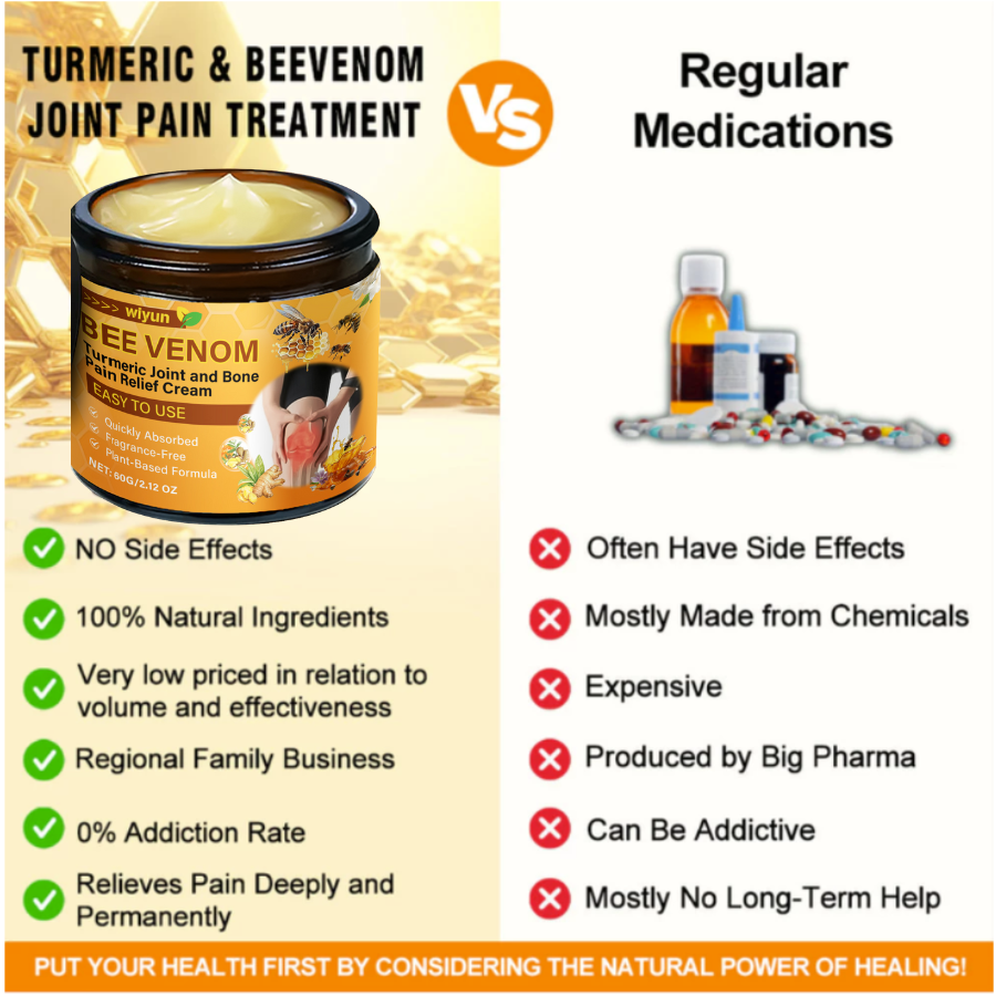 Bee Venom Plus Joint Relief Cream Original For Arthritis Venom Pain ...