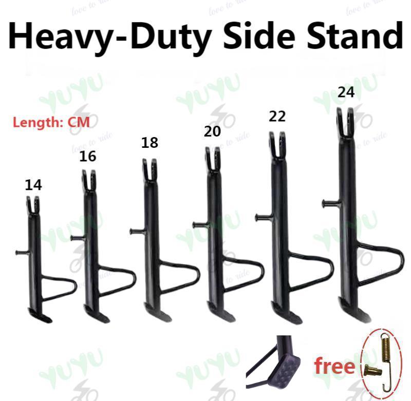 Heavy Duty Motorcycle Non-skid and Classic Side Stand Steel Universal ...