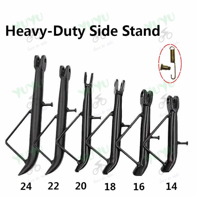 Heavy Duty Motorcycle Non-skid and Classic Side Stand Steel Universal ...