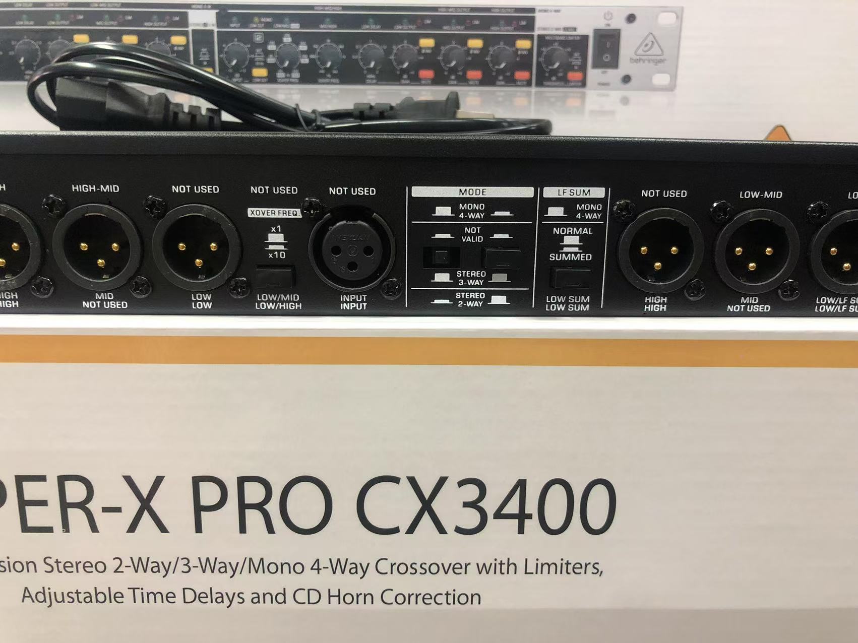 Crossover Behringer SUPER-X PRO CX3400 V2 2-Way/3-Way/Mono 4-Way ...