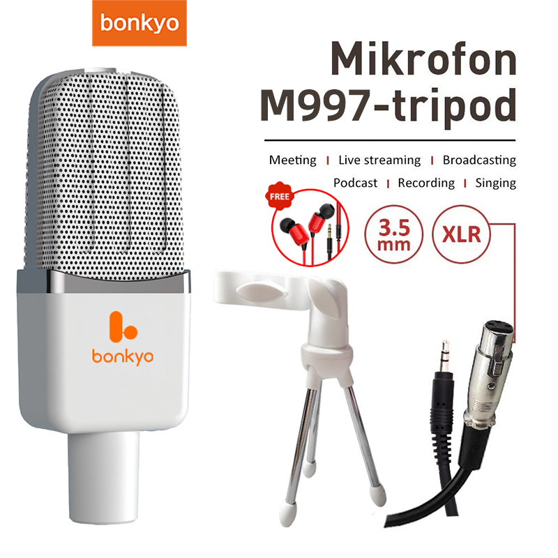 Bonkyo F999MAX+M999Mic Soundcard live broadcast equipment full set ...