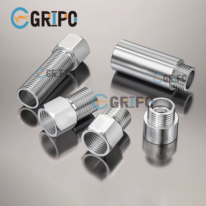 GRIPO HIGH QUALITY STAINLESS 1/2 FAUCET EXTENDER BUSHING ADAPTER WATER ...