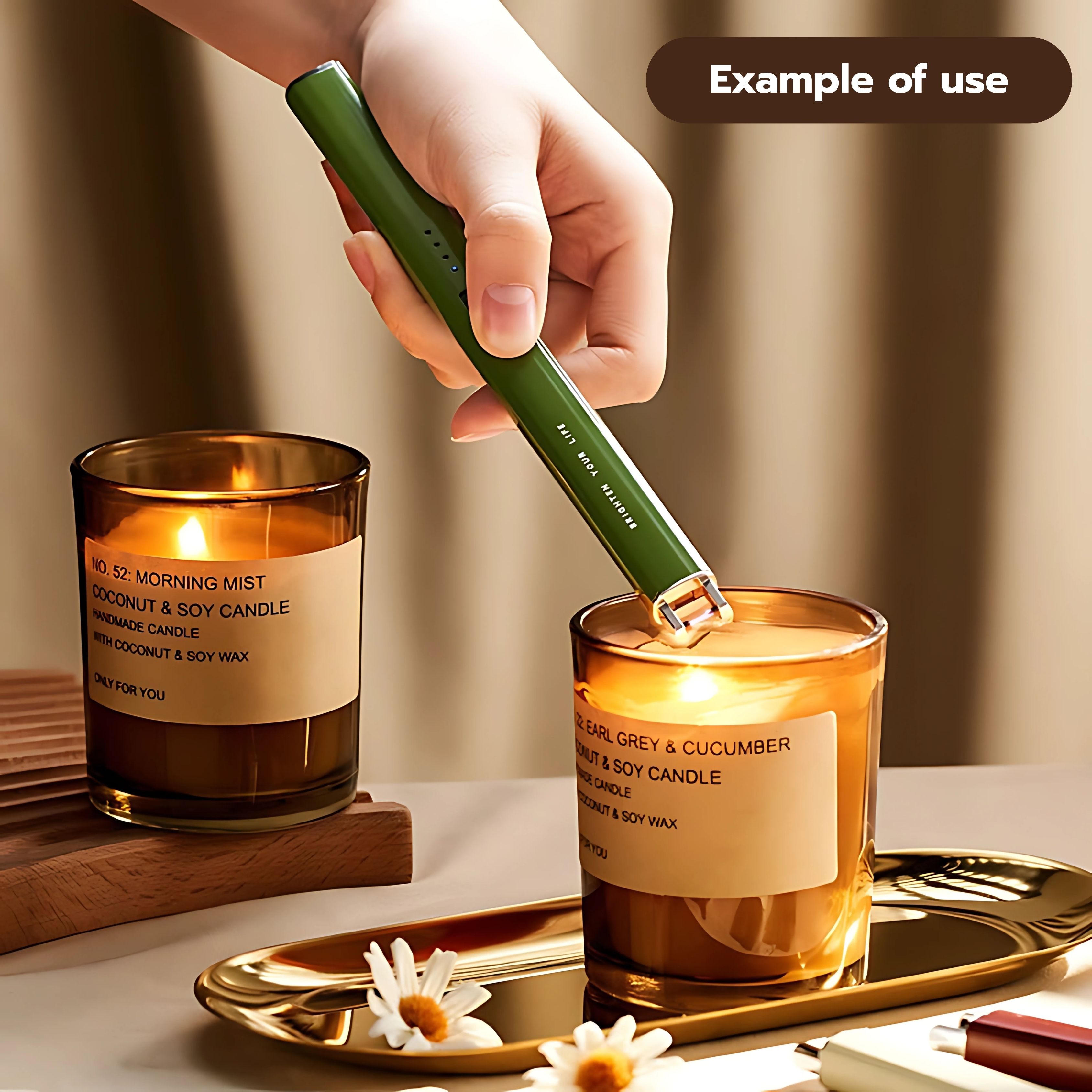 Type-C Rechargeable Windproof USB Candle Lighter With Charging Cable ...