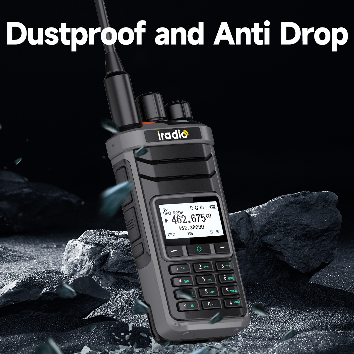 Iradio UV-88 Multi Band Two Way Radio HF UHF VHF Walkie Talkie AM USB ...