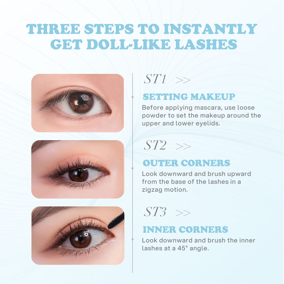 Ashley Shine Volume Mascara Enlarge Eyes Waterproof Smudge-proof ...