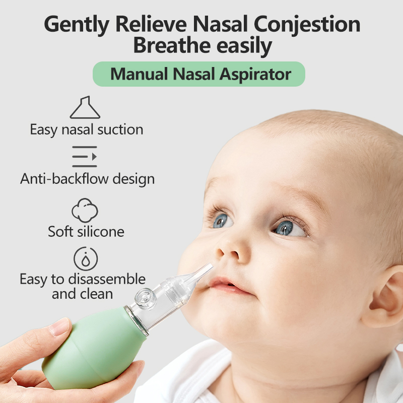 Einmilk Baby Nasal aspirator for Infant baby Reusable Nasal Mucus ...