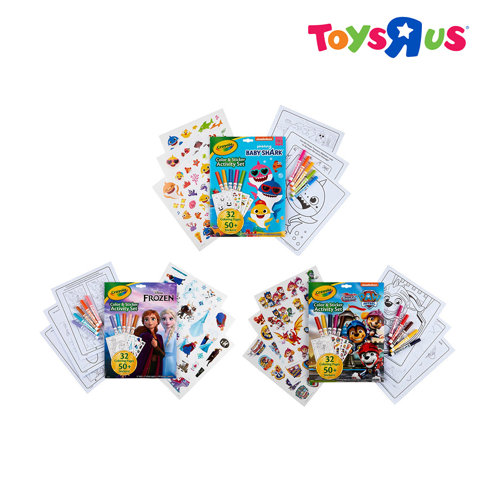 Crayola Color & Sticker Book Activity Set | Shopee Philippines