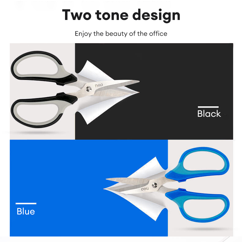 Deli Stainless Steel Scissors 6 inches (154mm) School Office Supplies ...