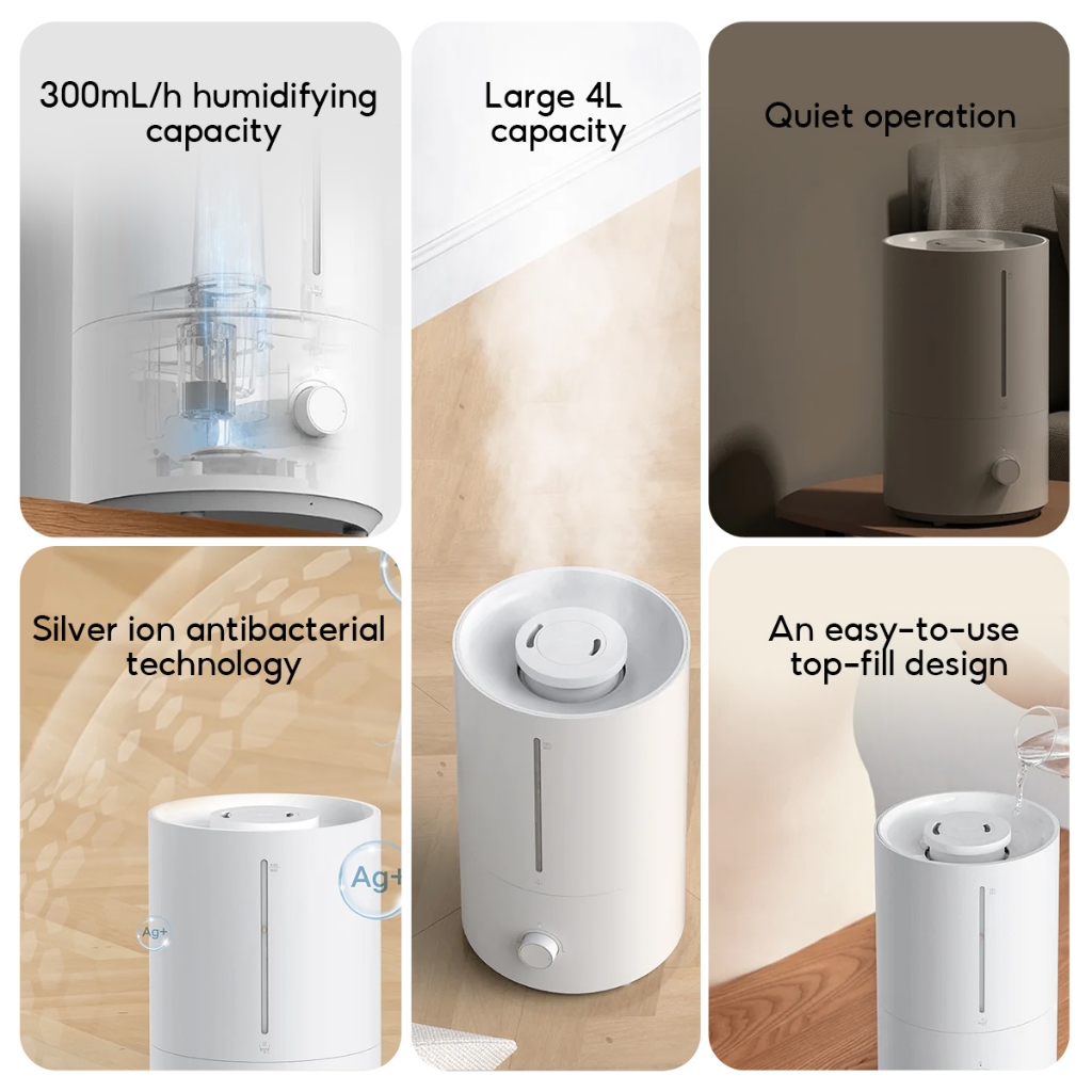 [1Year Warranty] Xiaomi Humidifier 2 Lite 300mL Humidifying 99.9% ...