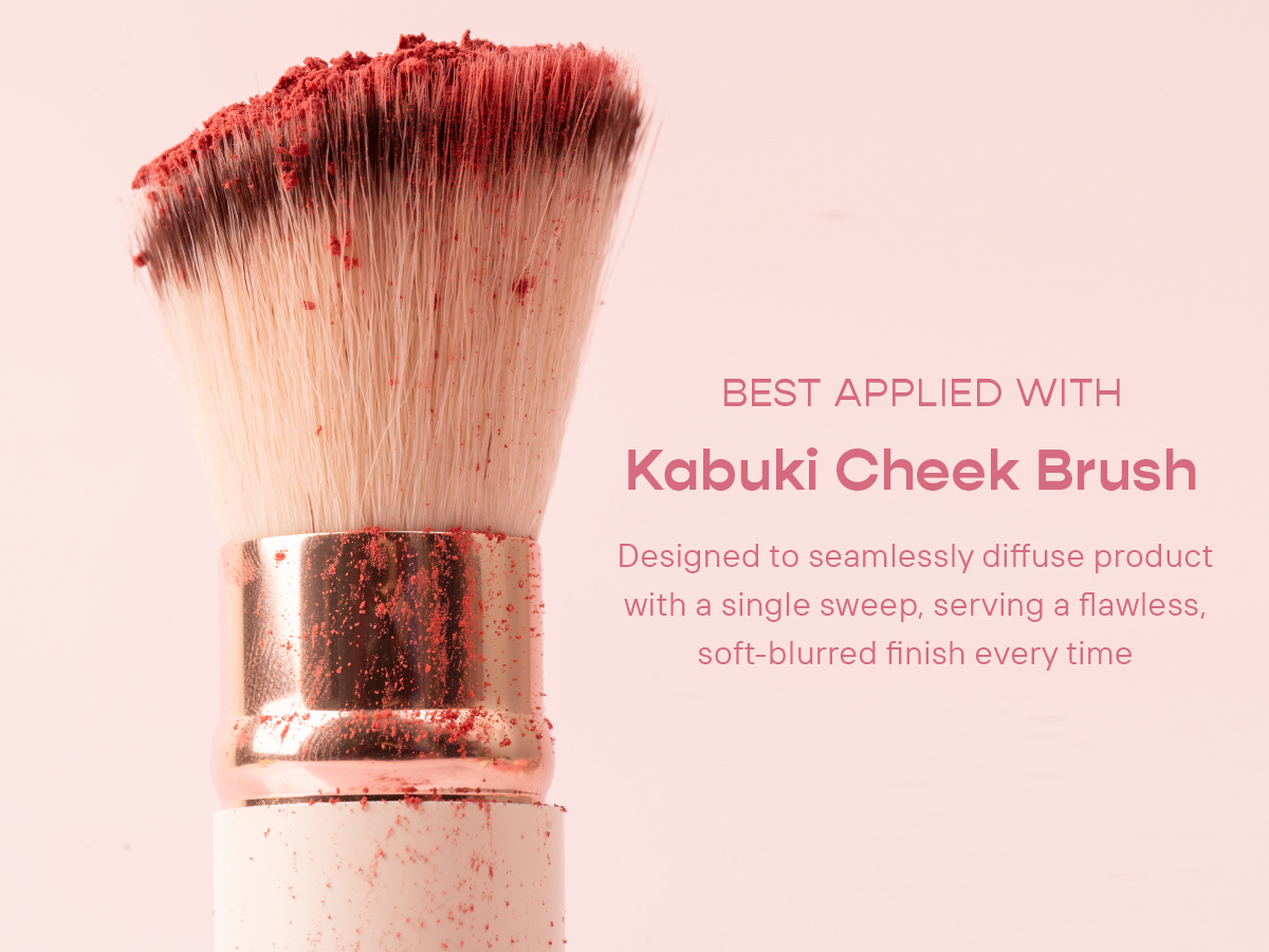 blk cosmetics soft blur powder blush + kabuki cheek brush | Shopee Philippines