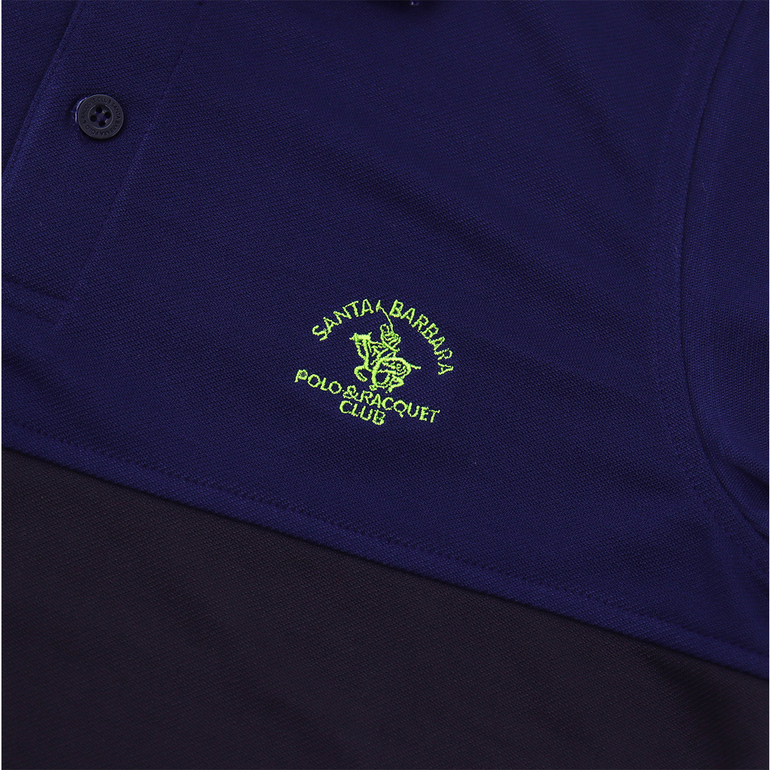 Santa Barbara Polo and Racquet Club Cut and Sew Polo Shirt for Men with ...