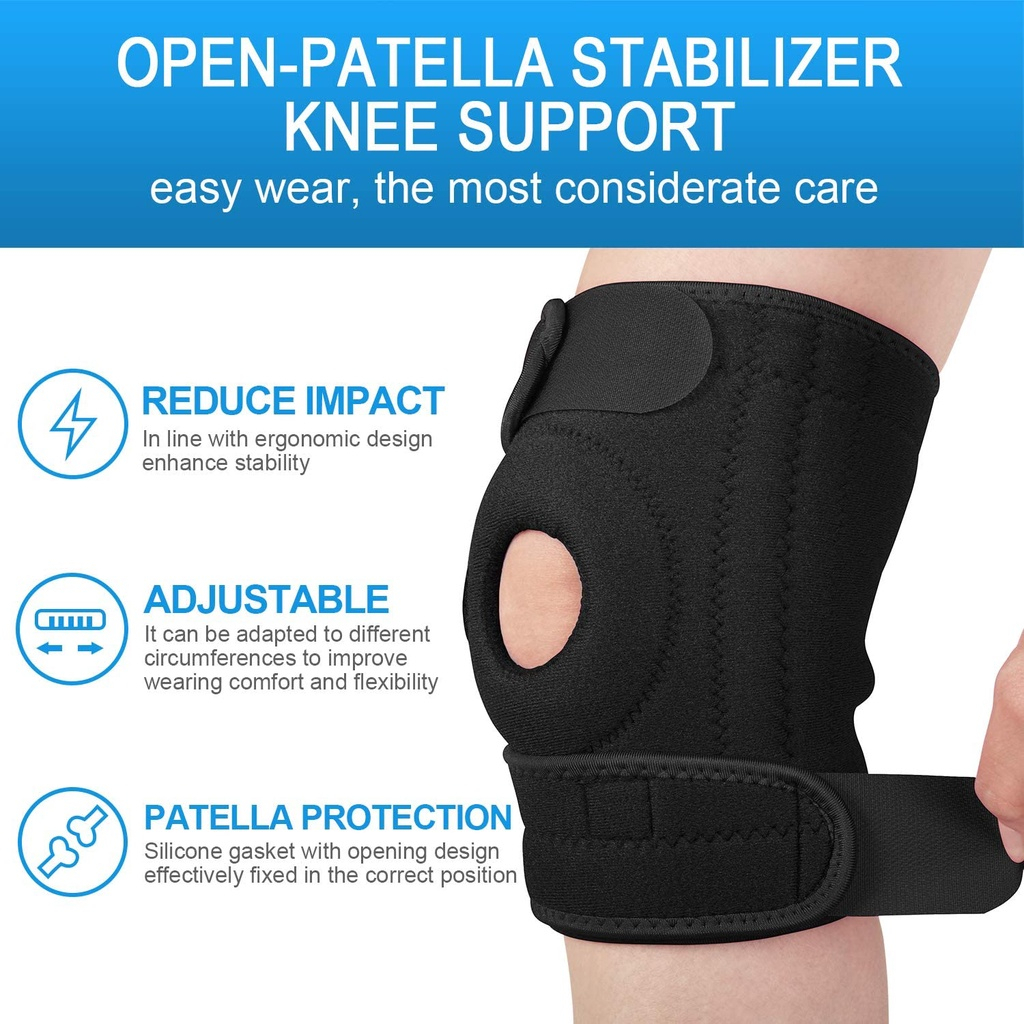 Sports Leg Knee Support Brace Wrap Protector Leg Compression Kneepad ...