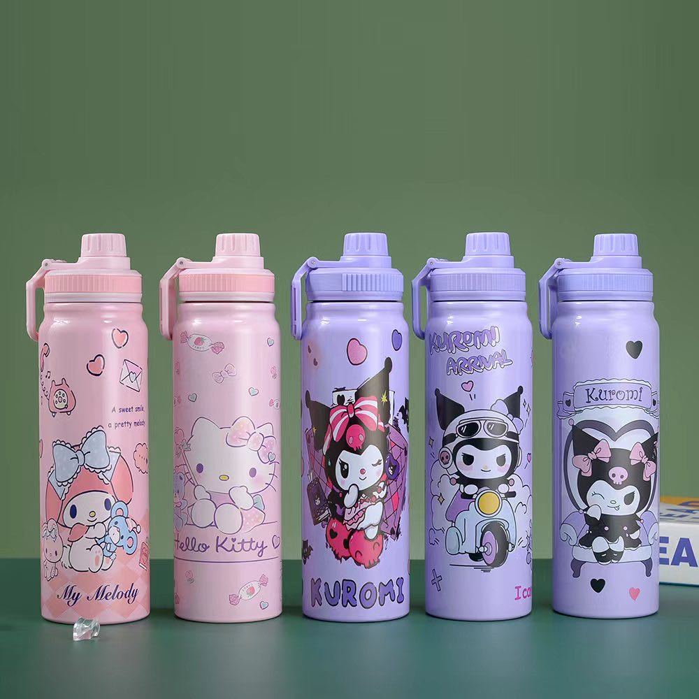COCOA 800ml Cartoon Kuromi Water Bottle with Tea Filter 304 Stainless ...