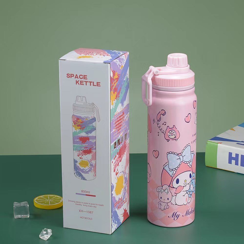 COCOA 800ml Cartoon Kuromi Water Bottle with Tea Filter 304 Stainless ...