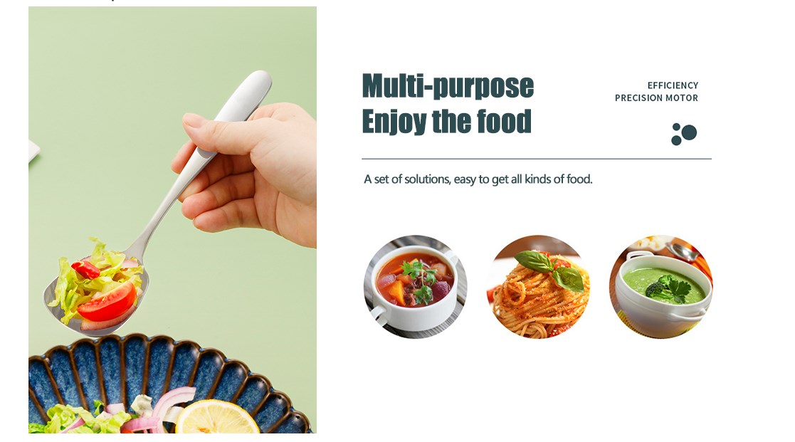 Thick Square Spoon European Style Flat Spoon Stainless Steel Spoons ...