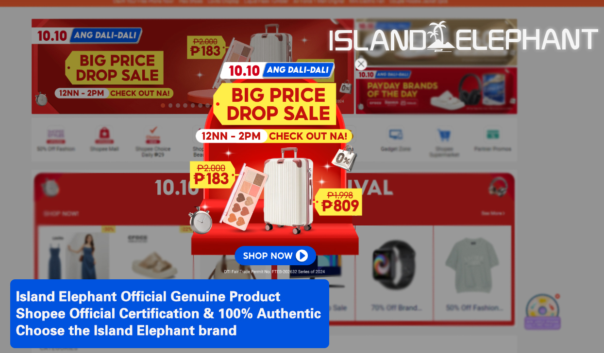 ISLAND ELEPHANT Luggage Travel Bag 7kg Trolley | Shopee Philippines