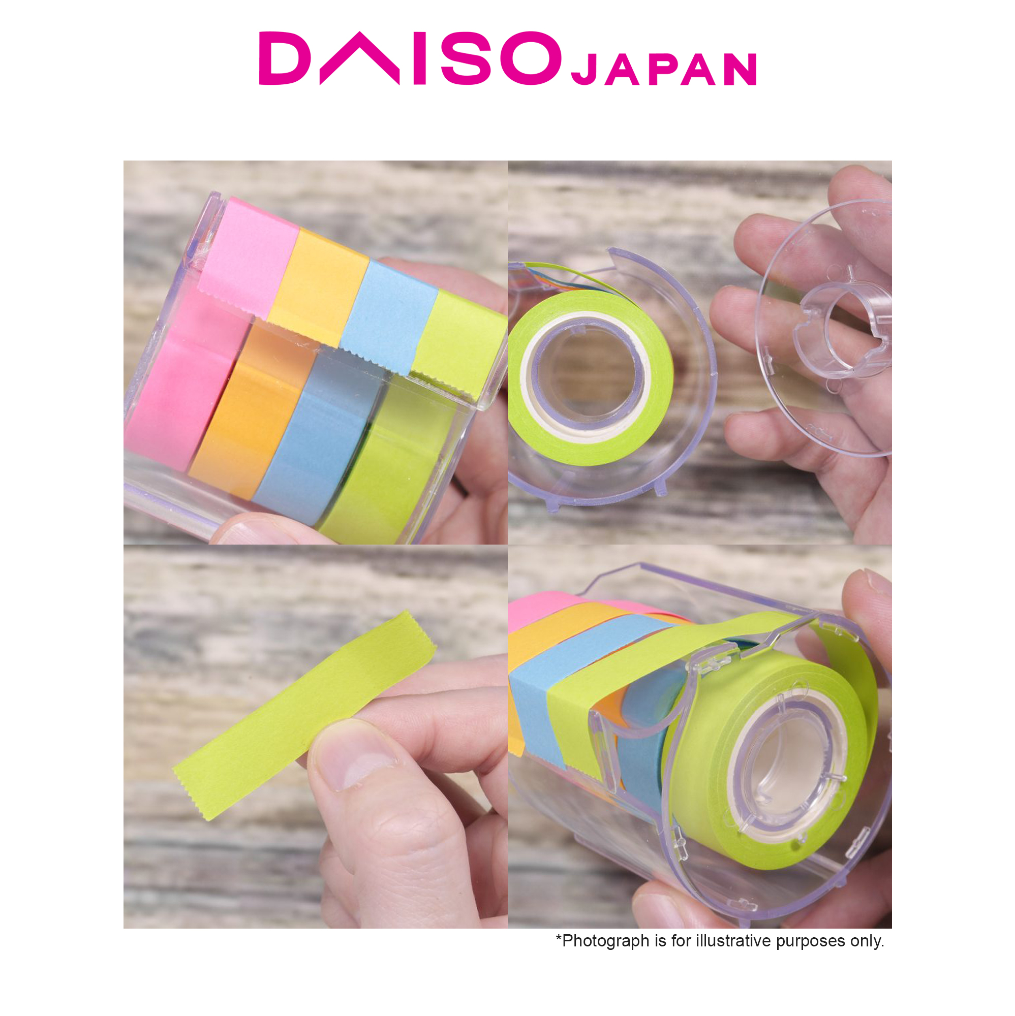 Daiso Roll-Type Sticky Note Dispenser (5m x 4 rolls) | Shopee Philippines