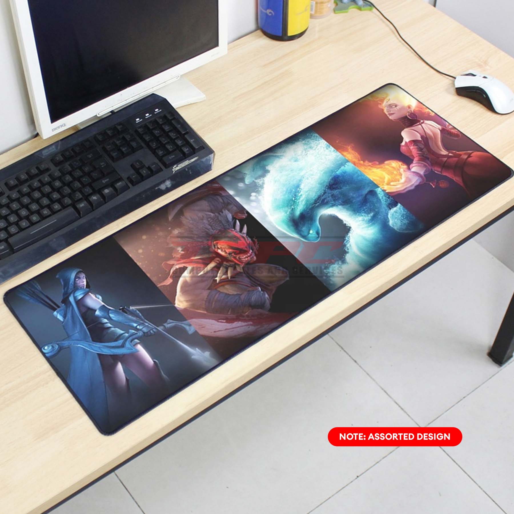 Long Extended Gaming Mousepad ASSORTED DESIGN 30cm x 70cm x 3mm ...