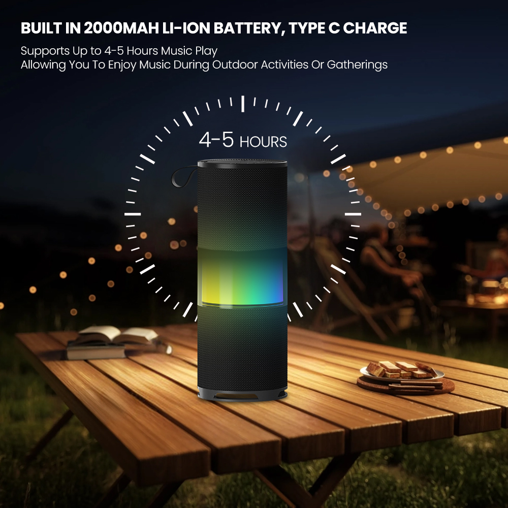 Orashare BSL02 Bluetooth Speaker 20W Powerful Sound With RGB Wireless Party Speaker Bluetooth 5. ...