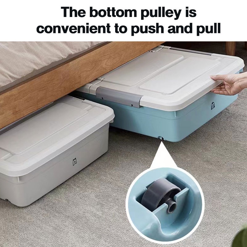 [3 Pcs]MUJU Under Bed Storage Box Clothing Storage Box plastic ...