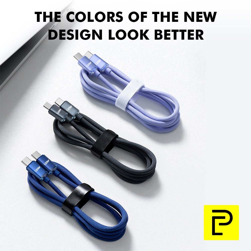 Popcorn USB C to USB C Cable, 120W Braided and Dirt-Free Type C Fast ...