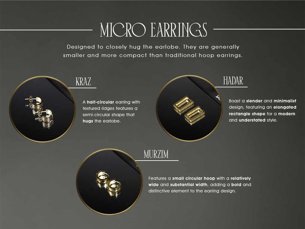 Burvon The Classic Collection Earrings (Daily & Chunky Hoop Jewelry ...