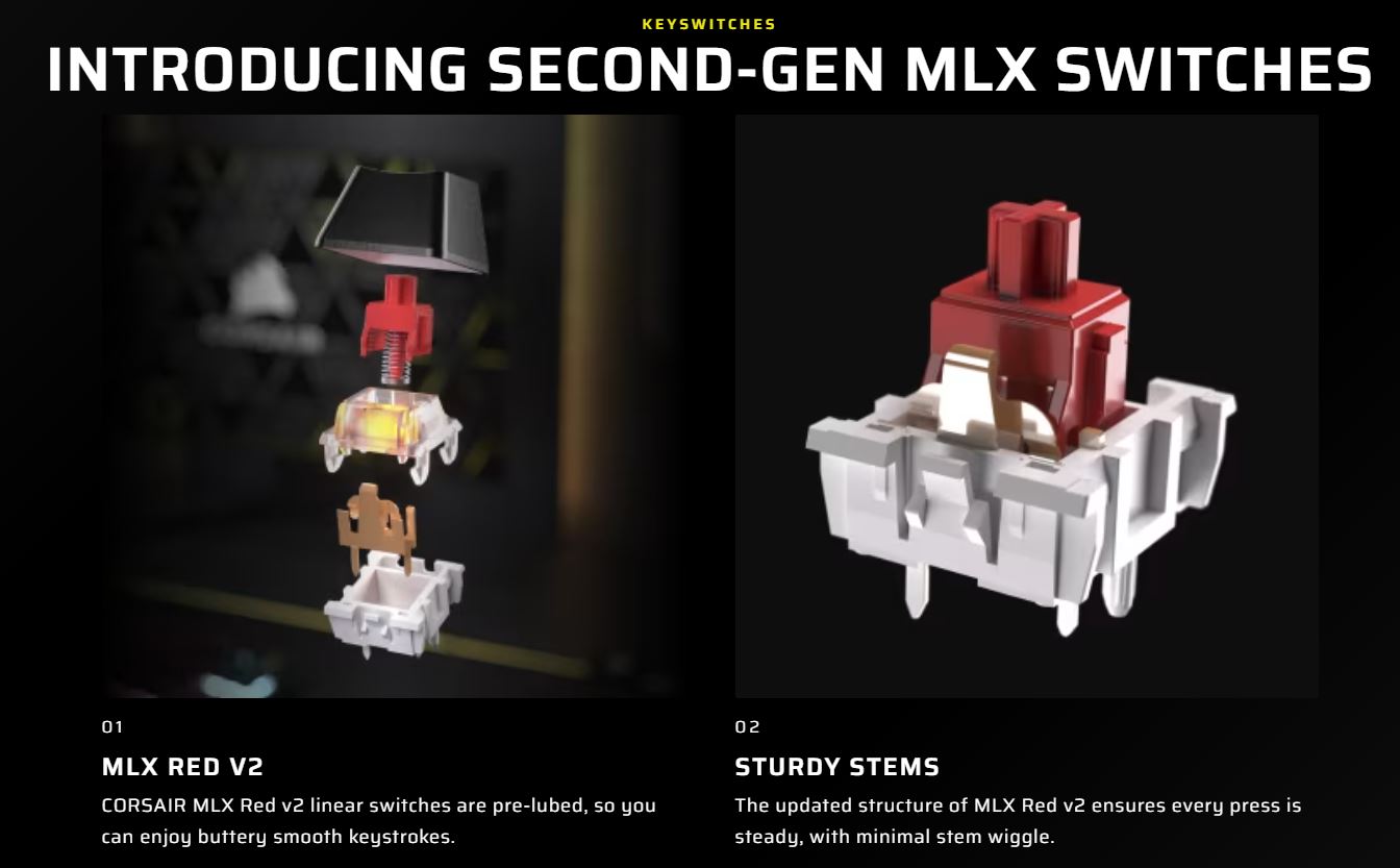 Itw | Corsair Wired Mechanical Gaming Keyboard K70 Core TKL RGB Black ...