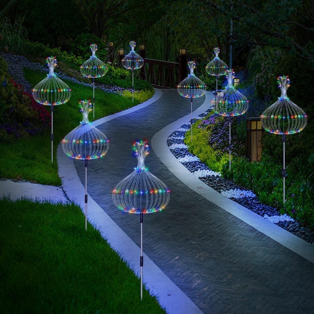 GoldStar Colorful Solar Firework Light Christmas Decorations Solar ...
