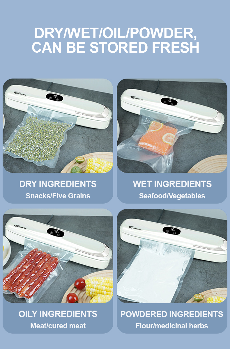 Maimeite Food Vacuum Sealer Machine Household Automatic Vacuum Sealing Machine Vacuum Machine ...