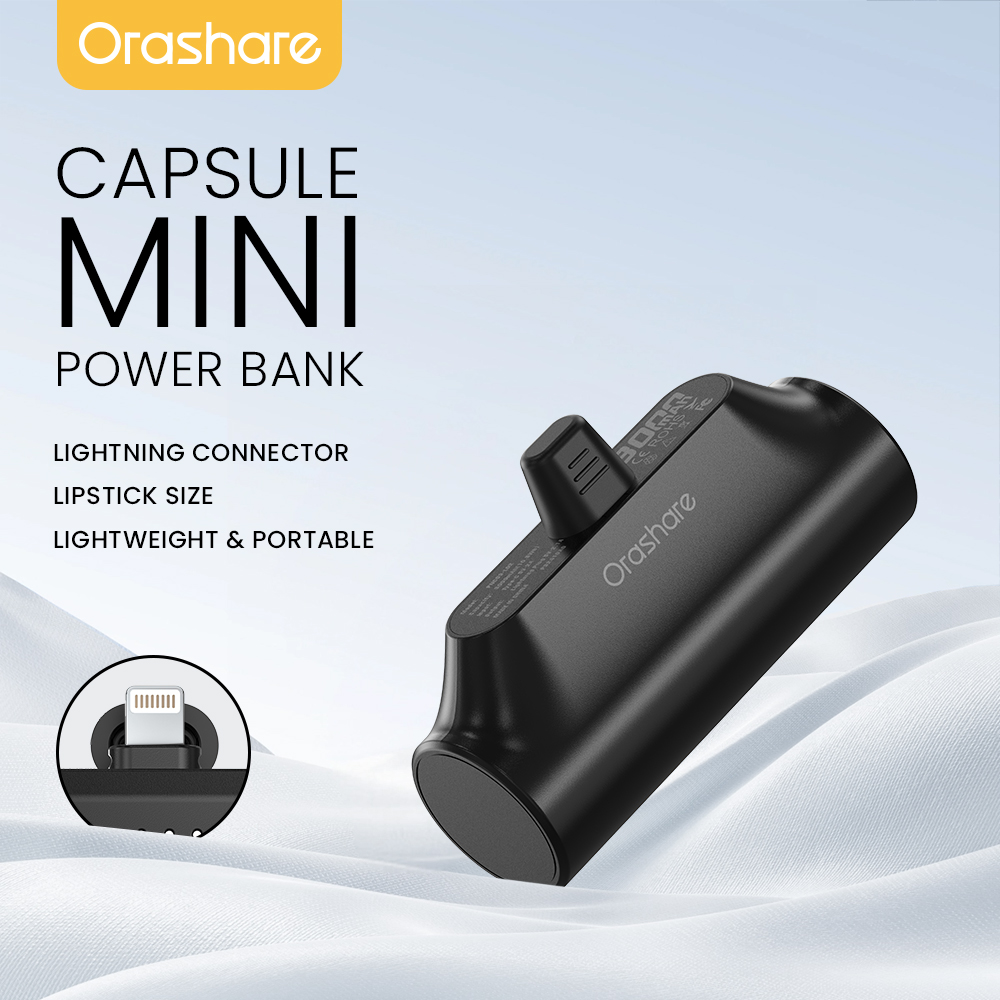 Orashare PNC03 3000mAh Capsule Mini Fast Charging Powerbank With TYPE-C ...