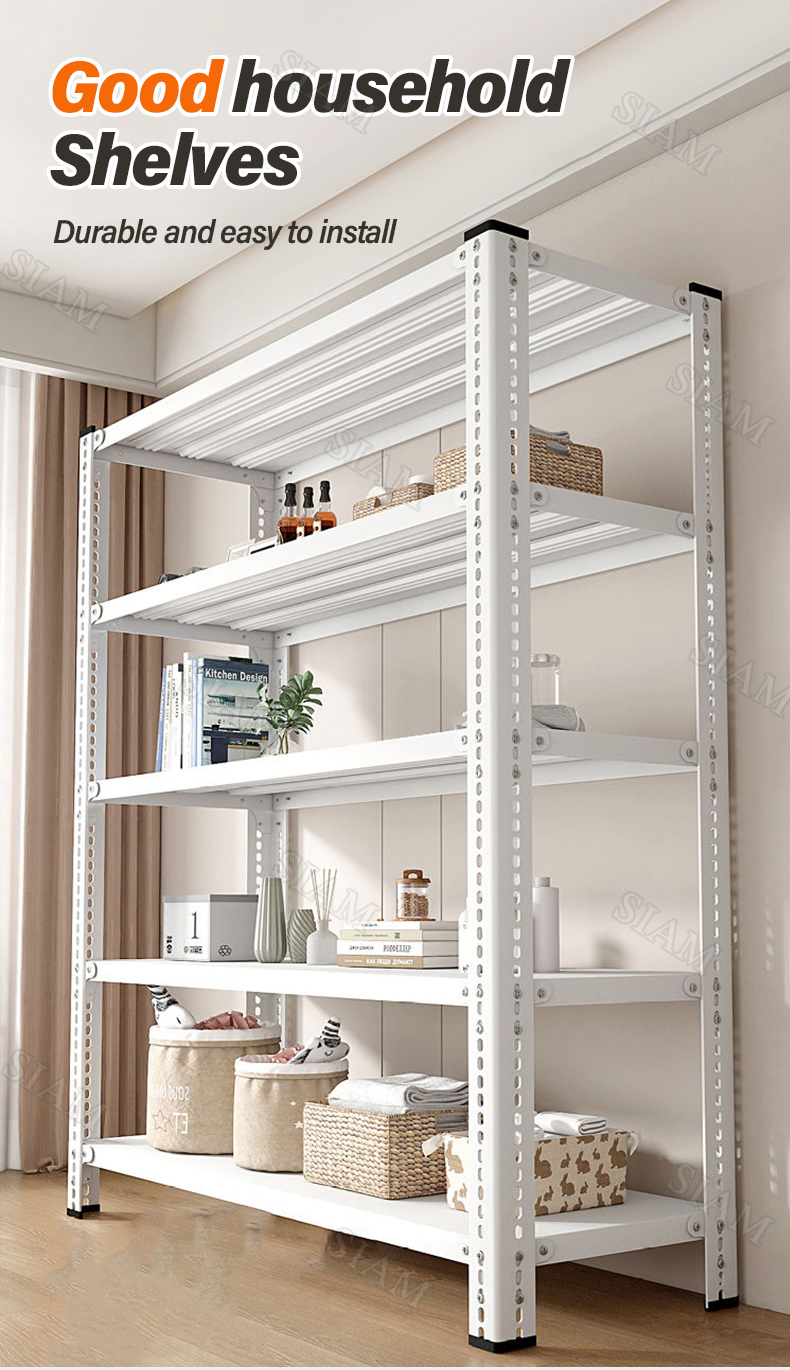 6 Layer Steel Rack Metal Rack Boltless Rack Adjustable Steel Shelf ...