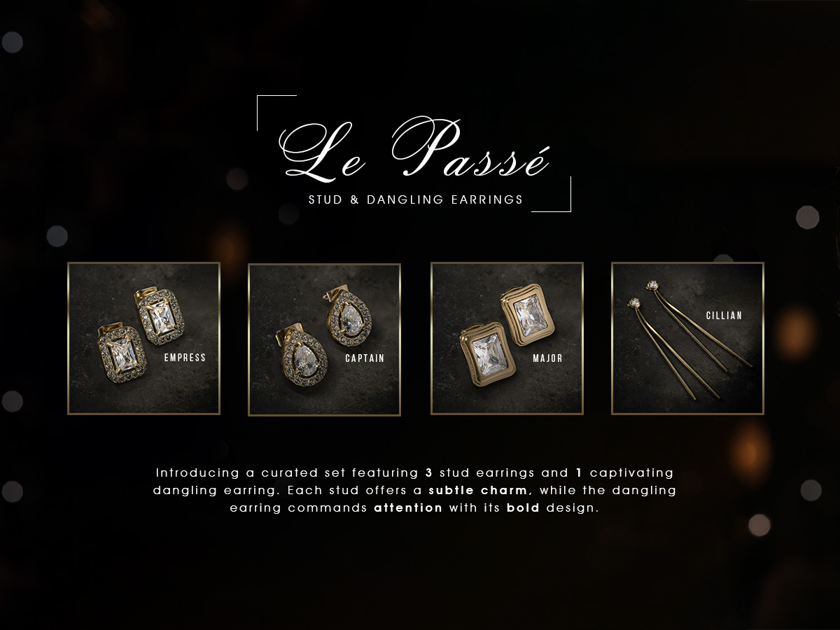 Burvon Clash Collection Earrings (Everyday Fashion Jewelry) - Agatha ...