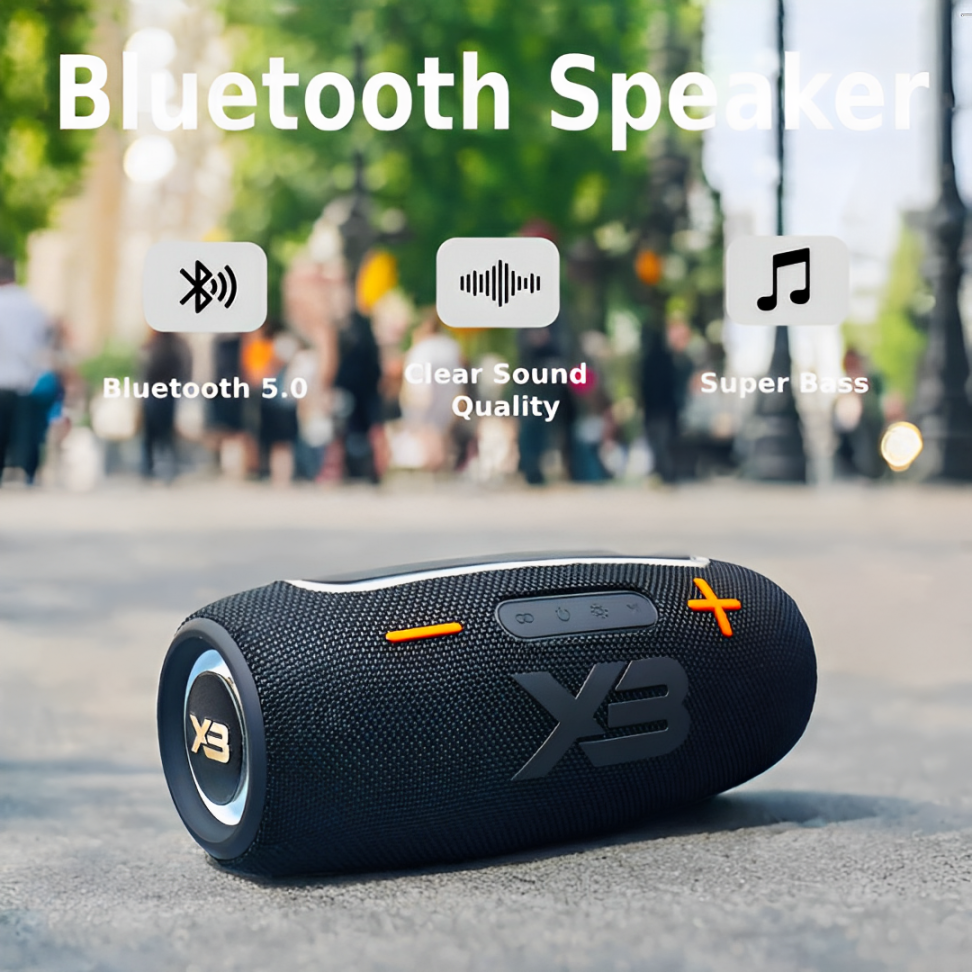 XB109 PRO Portable Bluetooth Speaker Massive Sound Deepest Bass IPX7 ...