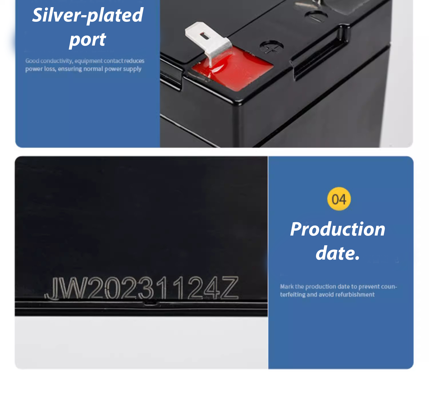 Electric vehicle batteries Four pieces 48v 12ah Lead-acid batteries 3 ...