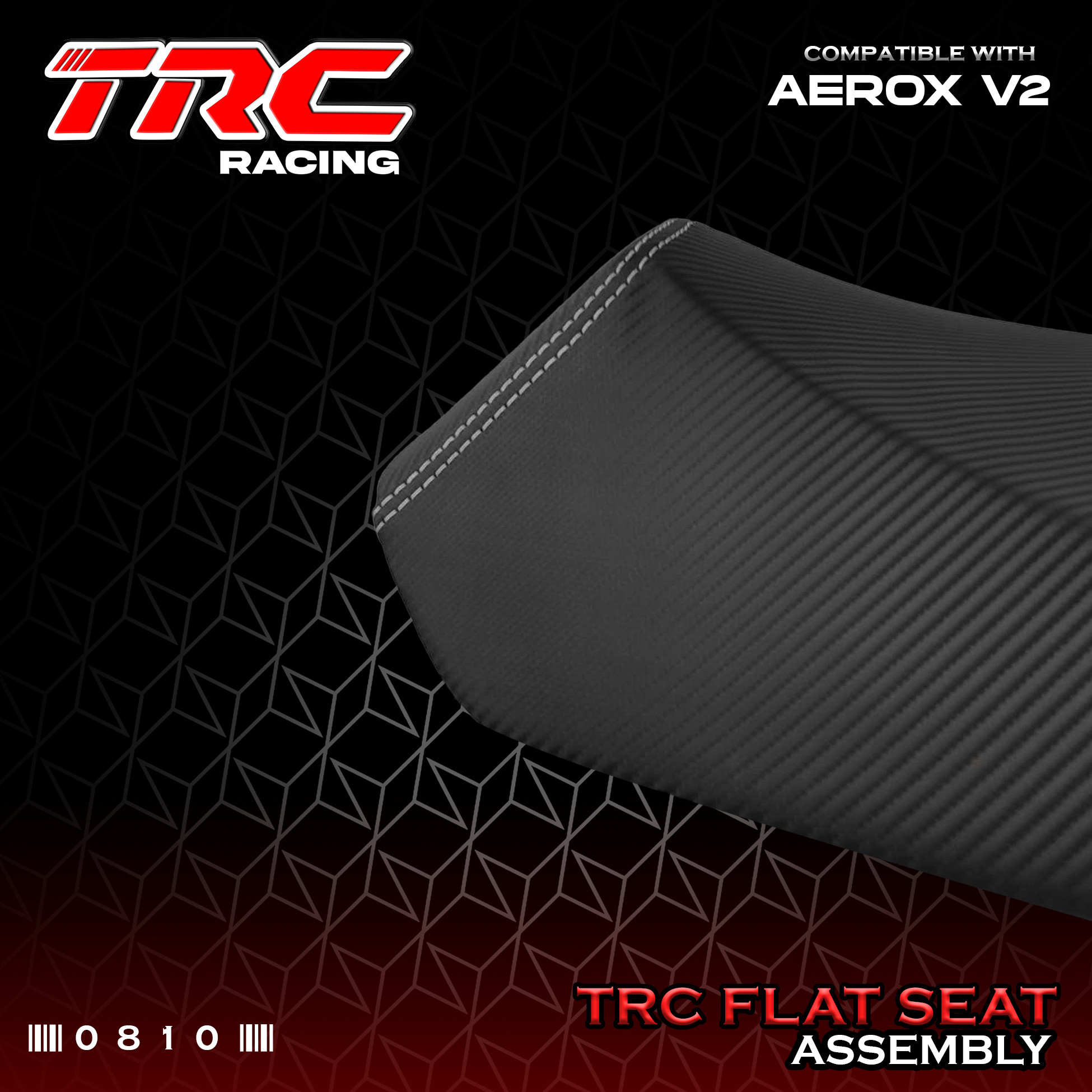 TRC RACING FLAT SEAT ASSEMBLY for AEROX V2 CARBON TYPE 0810 | Shopee ...
