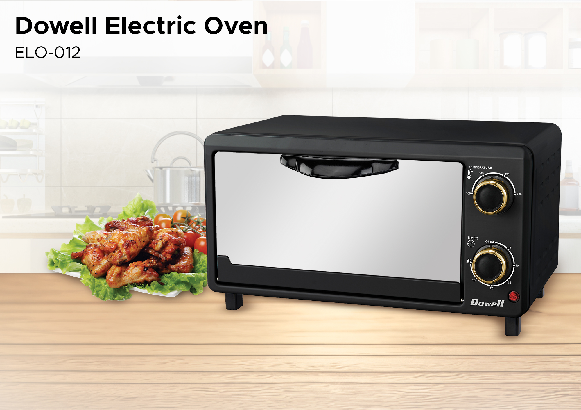 Dowell 12L Electric Oven Black ELO-012 | Shopee Philippines
