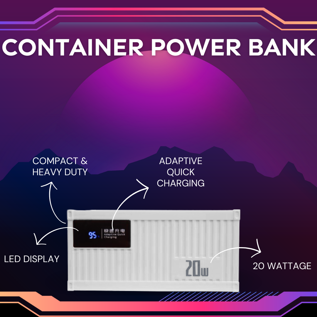 753 Container Powerbank Multifunctional 50000mah High Capacity Power ...