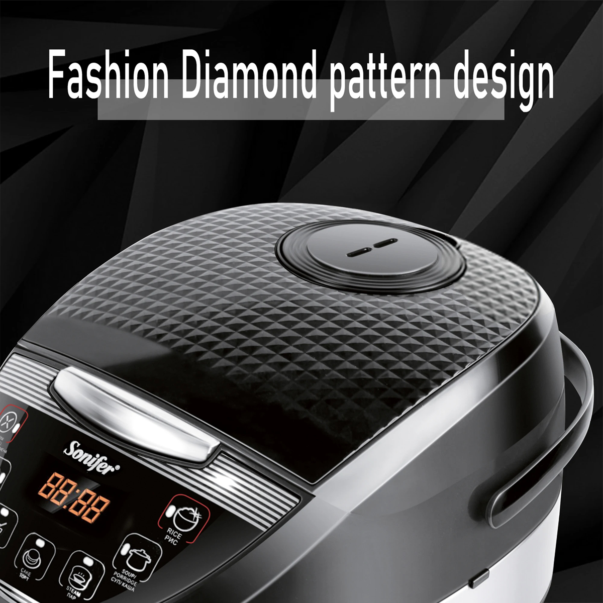 Sonifer Smart Digital Rice Cooker 5L 900w 10 people Fashion Multi ...
