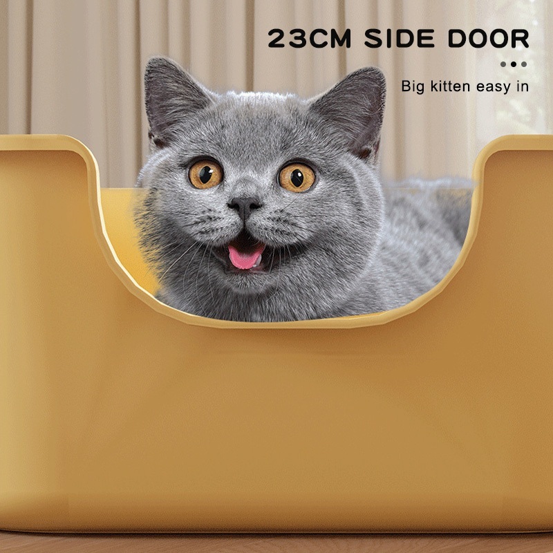 【Big Mac】Cat Litter Box Large Capacity Cat Litter Pan Large Space ...