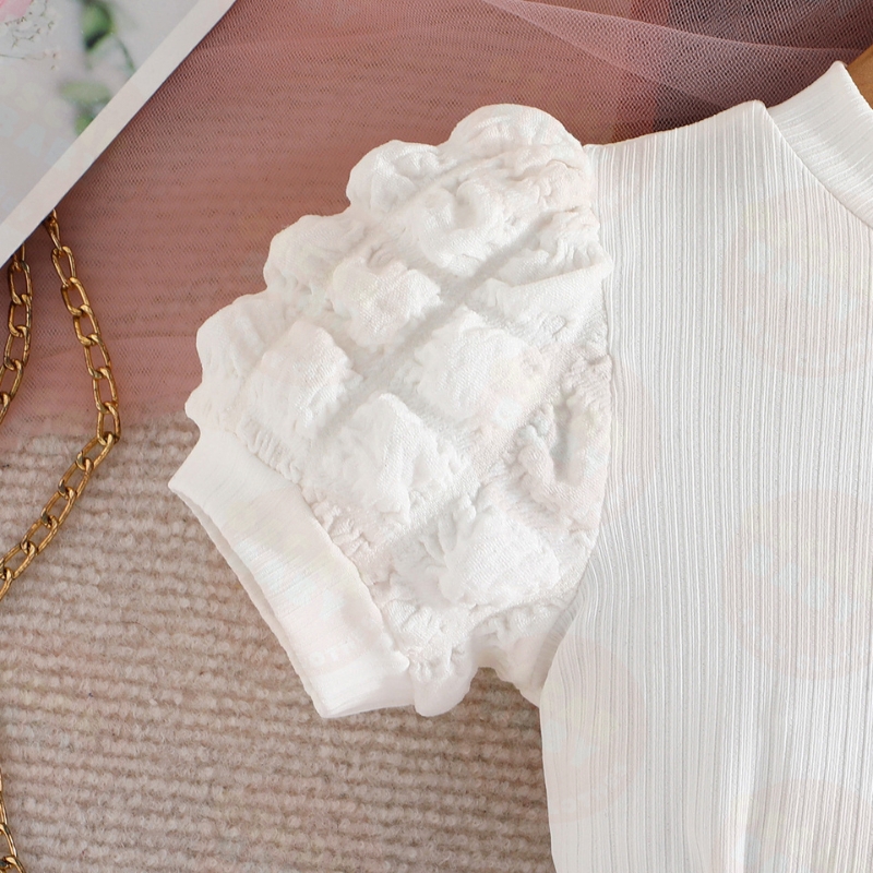 Oscarbaby Bubble Puff Sleeve Blouse and Skirt Terno Clothes Casual set ...