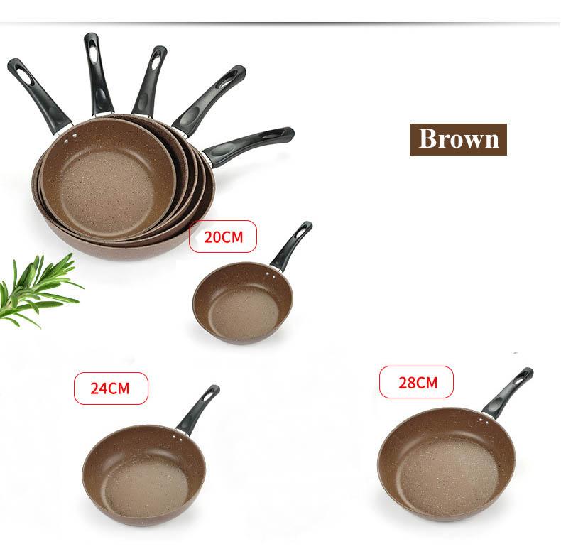Non-stick Pan 20cm/24cm/28cm Fresh Kitchen Pre-Seasoned Cast Iron ...