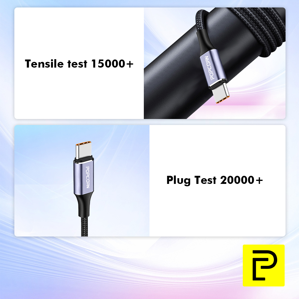 Popcorn X2 ATOC USB to Type C Cable 6A Super Fast Charging Mobile Phone ...