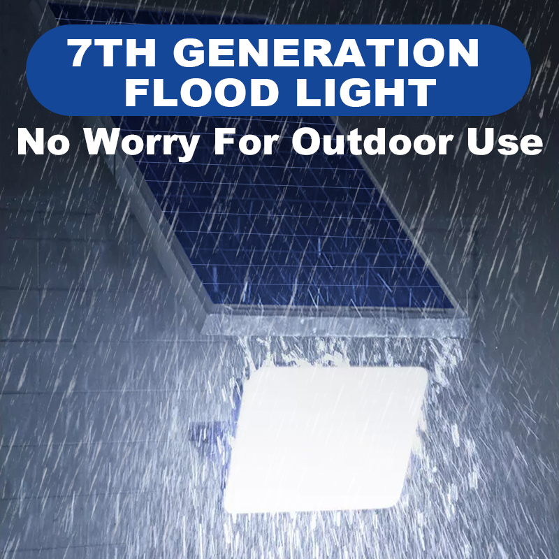 Solar Flood Light Indoor Led Waterproof Ip67 Christmas Light With Panel ...