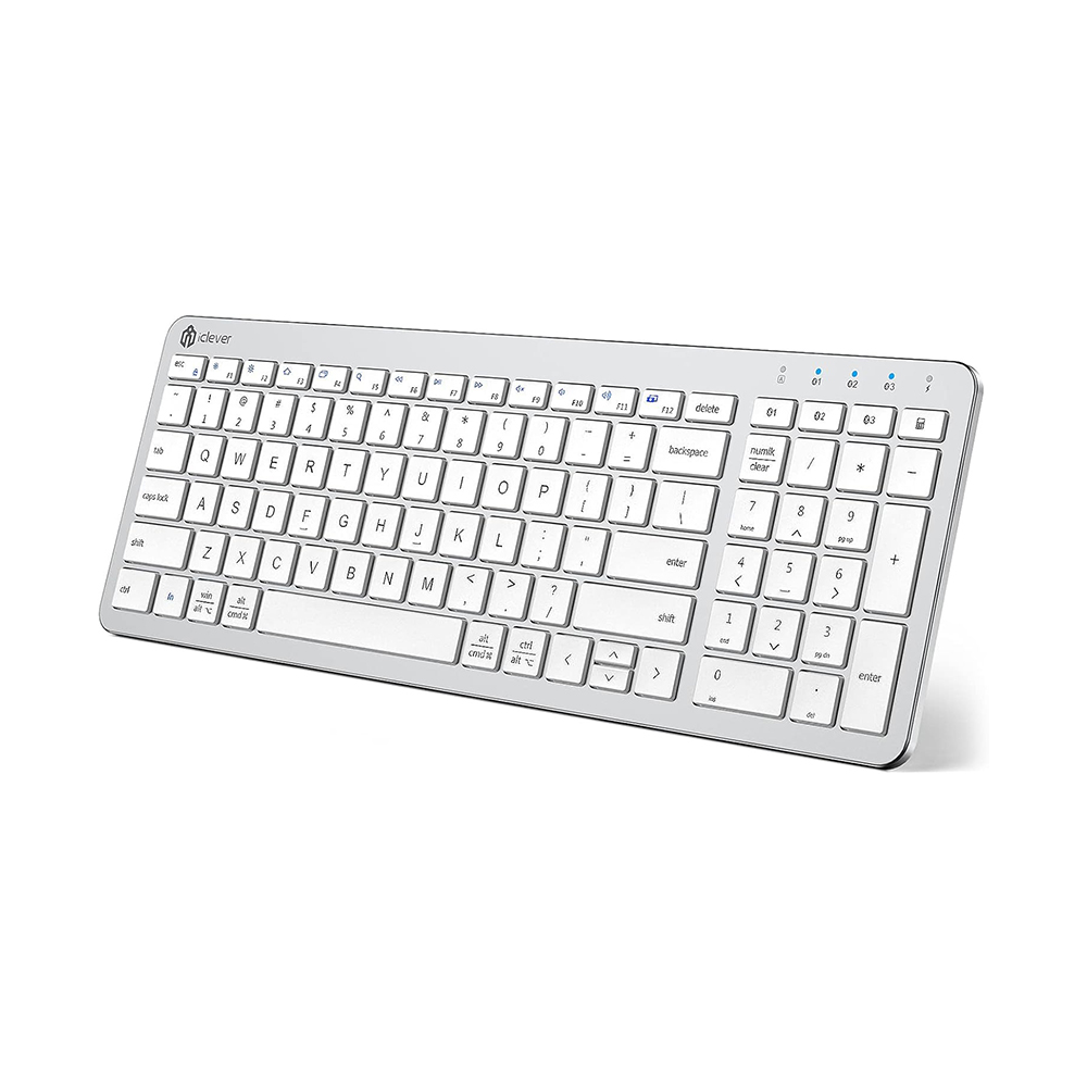 iClever BKA26S 280mAh Multi Device Keyboard Bluetooth 5.1 for iPad iPhone Mac iOS Android ...